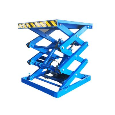 China 100-3000kg New Fixed Scissor Lifting Tables By Chinese Factory For Retail And Hotels 380V Steel Material Fixed Electric Hydraulic Scissor Lifting Platforms for sale