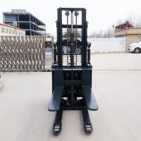 China Stand 4M 2M Lift Height Stacker Forklifts Full Electric Self Lifter Hydraulic Pallet Stacker Pallet Truck 1-3T Equipped With Lead Acid Battery for sale