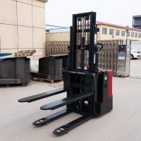 China Stand 4M 2M Lift Height Stacker Forklifts Full Electric Self Lifter Hydraulic Pallet Stacker Pallet Truck 1-3T Equipped With Lead Acid Battery for sale