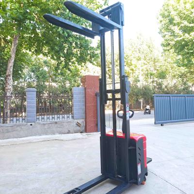 China Double-lift Electric Hydraulic Pallet Stacker Lead-Acid Battery Hydraulic Side Shifter for High Capacity Narrow Aisle Applications Warehouses for sale