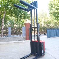 China Double-lift Electric Hydraulic Pallet Stacker Lead-Acid Battery Hydraulic Side Shifter for High Capacity Narrow Aisle Applications Warehouses for sale