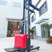 China Double-lift Electric Hydraulic Pallet Stacker Lead-Acid Battery Hydraulic Side Shifter for High Capacity Narrow Aisle Applications Warehouses for sale