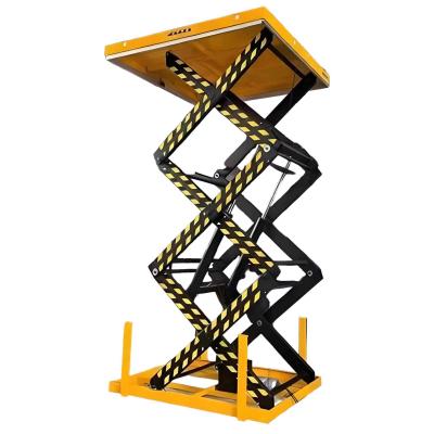 China Professional 1000kg 2000kg 3000kg Capacity Stationary Scissor Lifting Platforms Electric Hydraulic Stationary Electric Scissor Lift Car Lift Tables for sale