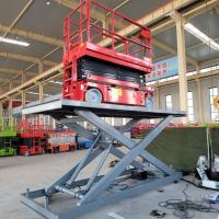 China Customized 500kg 1000kg 2000kg Load Fixed Hydraulic Scissor Lifting Platforms With Electric-Powered System Unloading Tables Fixed Hydraulic Scissor Steel Lifting Platforms for sale