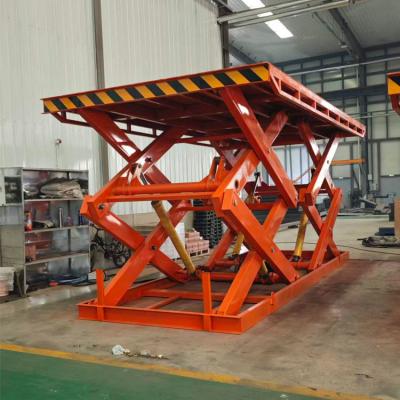 China Customized 1M-5M 1000-5000kg European CE Standard Stationary Electric Scissor Hydraulic Steel Lifting For Restaurant & Hotels Remote Control for sale
