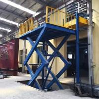 China Customized 1M-5M 1000-5000kg European CE Standard Stationary Electric Scissor Hydraulic Steel Lifting For Restaurant & Hotels Remote Control for sale