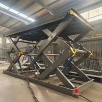 China Customized 1M-5M 1000-5000kg European CE Standard Stationary Electric Scissor Hydraulic Steel Lifting For Restaurant & Hotels Remote Control for sale