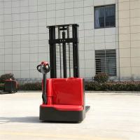 China Heavy Duty Hydraulic Pallet Stacker Electric Powered 1.5 Ton 3.5m Walking Type Full Electric Pallet Stacker Lift Forklifts for Logistics for sale