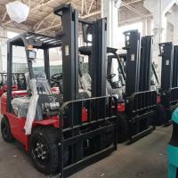 China 3 Ton 5 Ton Diesel Forklift CPC-30 3000kg Diesel Engine Forklift Truck 3m Lifting Height Solid Tire for Construction Warehouse for sale