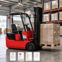 China 1500kg Mini Electric Forklift Lead-Acid Battery Solid Tires Electric Side Shifter-Compact Pallet Stacker for Small Warehouses for sale