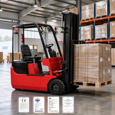 China 1500kg Mini Electric Forklift Lead-Acid Battery Solid Tires Electric Side Shifter-Compact Pallet Stacker for Small Warehouses for sale