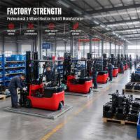 China 1500kg Mini Electric Forklift Lead-Acid Battery Solid Tires Electric Side Shifter-Compact Pallet Stacker for Small Warehouses for sale