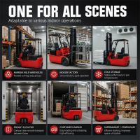 China 1500kg Mini Electric Forklift Lead-Acid Battery Solid Tires Electric Side Shifter-Compact Pallet Stacker for Small Warehouses for sale