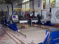 China 220V CNC Plasma Flame Cutting Machine 4000mm For Steel Plate Sheet for sale