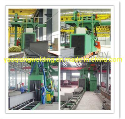 China Ce Certificate H Beam Dust Cleaning Through Type Blaster Machine Automatic for sale