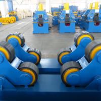 China 1.5kw Self Aligning Tank Vessel Welding Rotator 3300mm Rubber Wheels Turning Roll for sale