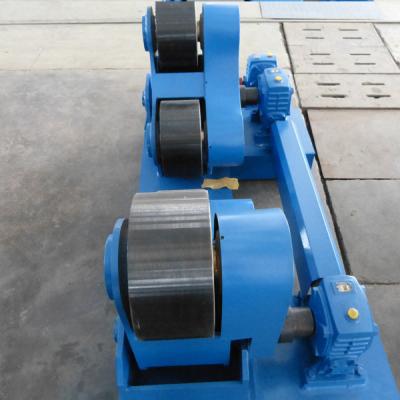 China Adjustable Turning Rolls Welding Rotator HGZ Rubber And Steel Wheel 3500mm for sale