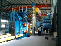 China 10 Heads Roller Conveyor Shot Blasting Machine 8 Heads for sale