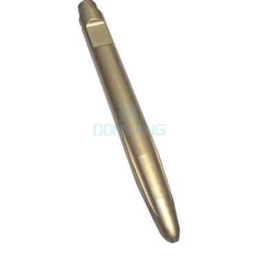 China 58HRC 40 Cr Hydraulic Breaker Parts Chisel 100mm Moil Point Chisel Suitable Hydraulic Rock Hammer DS8C for sale