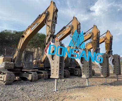 China Side Type 38 Ton 45 Ton Hydraulic Rock Breaker For Skid Steer 175mm Chisel for sale