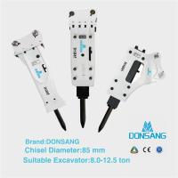 China 800Bpm Excavator Hydraulic Breaker Thicken Bracket 20Mm Hydraulic Rock Breaker Chisel 85Mm Wide for sale