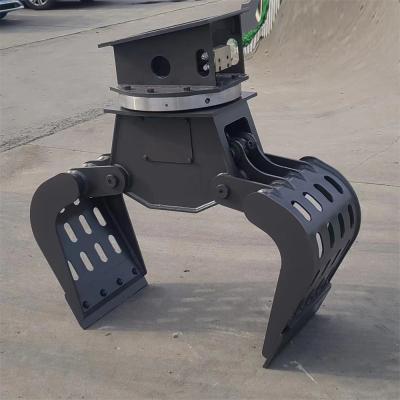China Donsang Excavator Attachment Wood Log Grapple With Max Open Up To 2300 MM for sale