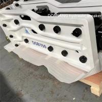 China Box Type Hydraulic Hammer Breaker 18 Tons 25 Tons Excavator Chisel 135mm Wide for sale