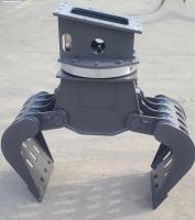 China Black Log Grapple For 20 - 30 Tons Excavator Attachment for sale