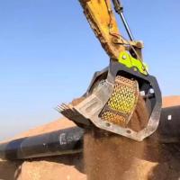 China Rotating Screening Bucket Rotating Screening Bucket Excavator Rotating Screening Bucke Crusher Bucket Suitable 36 Tonne for sale