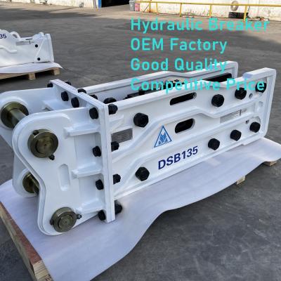 China Open Type Excavator Hydraulic Breaker Hammer 140mm Wide Chisel Rock Hammer Attachments for sale