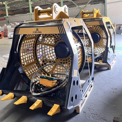 China Rotating Screening Bucket Excavator Attachment Excavator Rotating Screening Bucke Crusherening Bucket Rotating Screening Factory Good Price Good Quantity For Sale Suitable Excavator for sale
