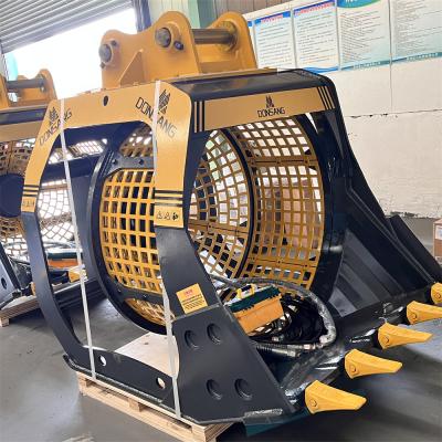China DONSANG Rotating Screening Bucket Low Maintenance Good Price Good Quantity Excavator Attachment Excavator Rotating Screening Bucke Crusherening Bucket Rotating Screening Factory for sale