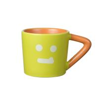 China Thanksgiving Color Blocking Ceramic Coffee Cup Large Capacity Creative Mug for Office for sale