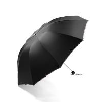 China Custom Logo Cube Wooden Handle Business Folding Umbrella XN0023 with 2 Color Printing for sale