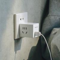 China Small Wireless Socket with 2 Holes and 2 USB Ports Intelligent Converter Customer's Logo for sale