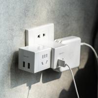 China Small Wireless Socket with 2 Holes and 2 USB Ports Intelligent Converter Customer's Logo for sale