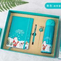 China Christmas Gift Box Set of 4 Notebook Bookmark Pen Thermos UV Printing 1 Color Graphics for sale