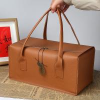 China Leather Hand Carrying Business Gift Set Toothpaste Shower Gel Shampoo Soap Cup Sleeve for sale