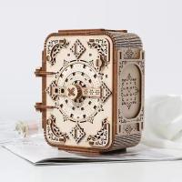 China Hotel and Resort 3D Jigsaw Puzzle Wooden Bead Treasure Box Ornaments Handmade DIY Gifts for sale