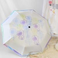 China 1 Color Printing Black Rubber Sunshade Umbrella for Wedding Favors Bridal Party Gifts for sale