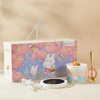 China Agriculture Target Creative Gift Set Warm Cups with Lids Cute Ceramic Mugs and Hand Gifts for sale