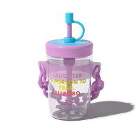 China Travel Agency Employee Gift High Aesthetic Water Cup Design with Straw and Customer's Logo for sale