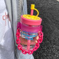 China Travel Agency Employee Gift High Aesthetic Water Cup Design with Straw and Customer's Logo for sale