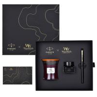 China XL Entry-Level Black Gold Ink Pen WoodWick Aromatherapy Black Gift Set for Anniversary for sale