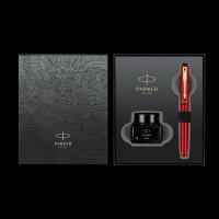 China Parker Yulong Series Business Gift Box and Weiya XL Jiaolong/Black Red Special Edition Gold Clip Ink Pen for sale