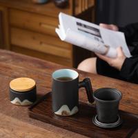China Marketing Campaigns Yuanshan Wooden Handle Cup Set with Customized Logo for sale