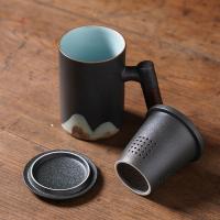 China Marketing Campaigns Yuanshan Wooden Handle Cup Set with Customized Logo for sale