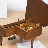 China Silk Screen Printed Wooden Piano Music Box Ideal for Wedding Favors Bridal Party Gifts for sale