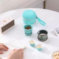 China Portable Qianshan Kuaike Cup Set Travel Agency Souvenir for National Style Tea Set for sale