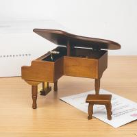 China Silk Screen Printed Wooden Piano Music Box Ideal for Wedding Favors Bridal Party Gifts for sale
